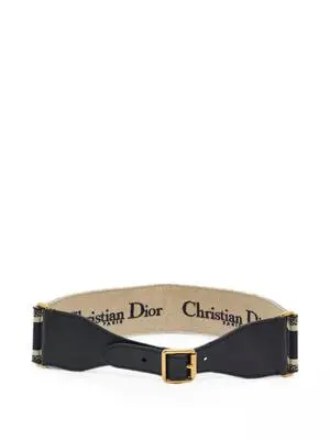 Dior Embroidered Canvas Belt