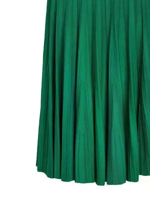 Simkhai Ribbed Knit Pleated Maxi Skirt