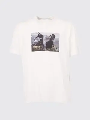 Barbour Slim Fit Cotton T-shirt With Crew Neck And Contrast Logo