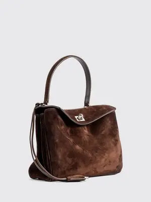 Balenciaga Rodeo Small Suede Calfskin Handbag - Brown