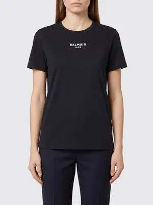 Balmain Straight Hem T-shirts For Women
