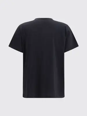 GANNI Slim Fit Cotton T-shirt With Graphic Print - Charcoal