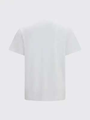 GANNI Slim Fit Cotton T-shirt With Graphic Print - White