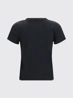 Kenzo Slim Fit Contrasting Logo Cotton T-shirt - Black