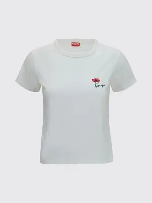 Kenzo Slim Fit Contrasting Logo Cotton T-shirt