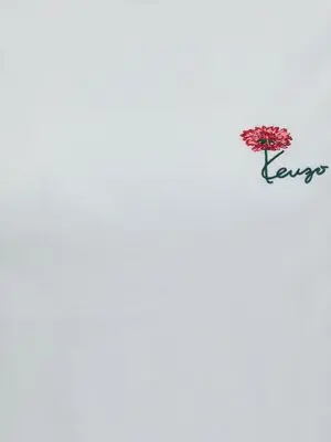 Kenzo Slim Fit Contrasting Logo Cotton T-shirt