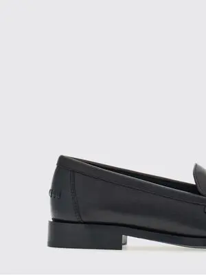 FERRAGAMO Gancini Smooth Calfskin Loafers With Metallic Logo