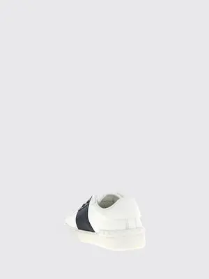 Valentino Garavani Open Calf Leather Sneakers With Contrasting Band - White 1