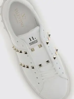 Valentino Garavani Rockstud Untitled Calf Leather Sneakers