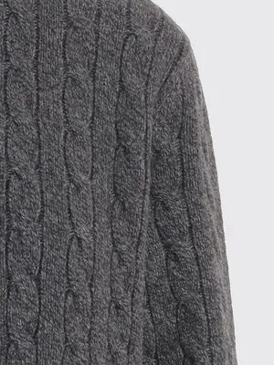 Valentino Garavani Slim Fit Crewneck Jumper In Pure Virgin Wool - Grey