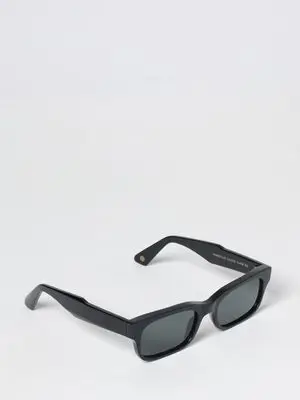 OPHY X BORSALINO Marcello Rectangular Acetate Sunglasses - Black