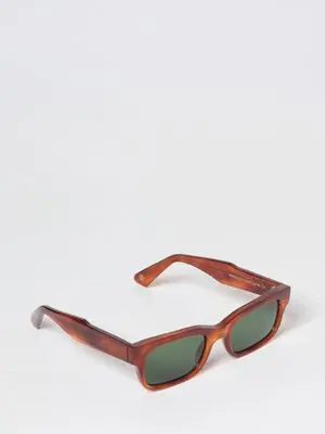 OPHY X BORSALINO Marcello Rectangular Acetate Sunglasses - Leather
