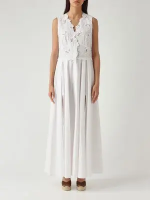 Ermanno Scervino Sleeveless Maxi Dress - White