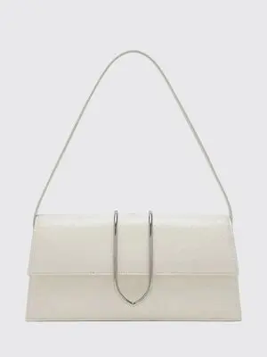 Jacquemus Le Bambino Long Shoulder Bag In Embossed Calfskin - Ivory