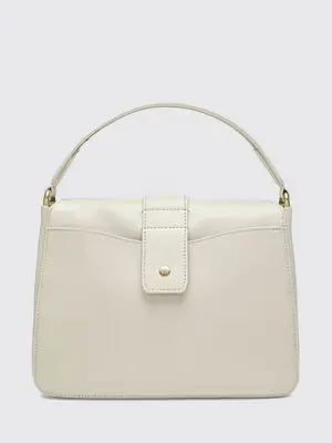 Burberry Rider Handbag In Smooth Lambskin With Ekd Logo - Ivory
