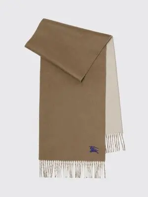 Burberry Reversible Scarf In 100% Cashmere With Embroidered Ekd Logo
