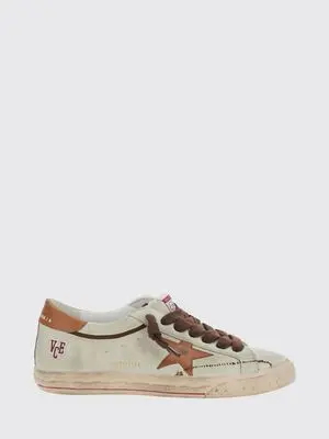 GOLDEN GOOSE Super-star Leather Trainers With Distressed Effect And Star