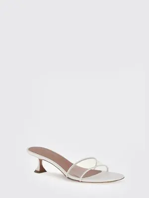 Amina Muaddi Andreea Pvc Mule Sandals - Transparent