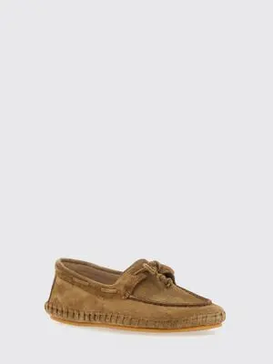 Le Monde Beryl Suede Driver Loafers With Woven Straps - Beige