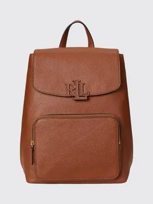 Ralph Lauren Grained Leather Backpack - Brown
