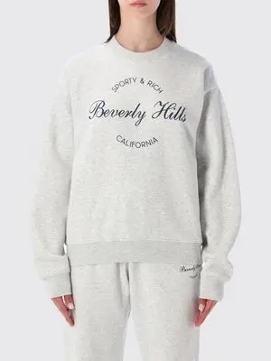 SPORTY & RICH Beverly Hills California Sweatshirt - Grey