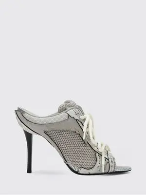 Balenciaga Stapler Mesh Mules - Grey