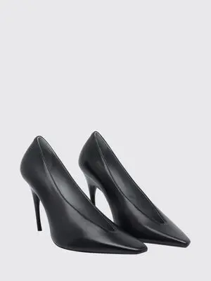 Balenciaga Duchesse Calfskin Leather Pumps With High Stiletto Heel - Black