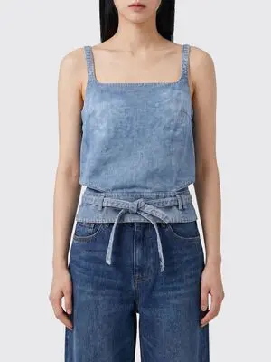 DIESEL® Denim Off-the-shoulder Top - Blue