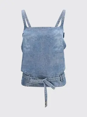 DIESEL® Denim Off-the-shoulder Top - Blue
