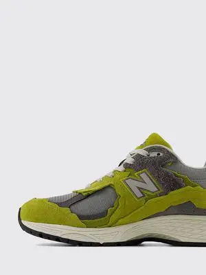 NEW BALANCE 2002r Suede And Mesh Sneakers - Grey