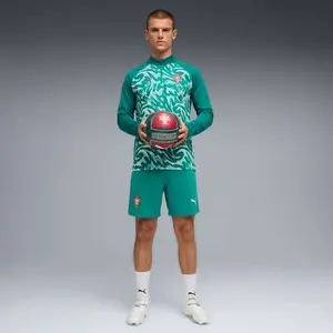 PUMA Portugal National Team Pre-match Quarter-zip Top - Green