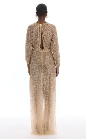 Oscar De La Renta Crystal-embroidered Caftan
