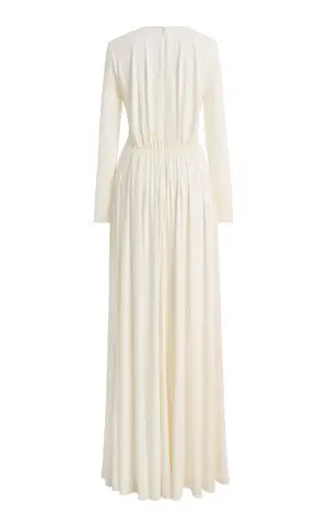 Oscar De La Renta Painted Iris Gown