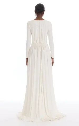 Oscar De La Renta Painted Iris Gown