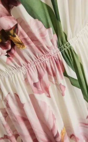 Oscar De La Renta Painted Iris Gown