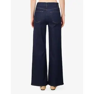 FRAME Le Slim Palazzo High Rise Denim Jeans