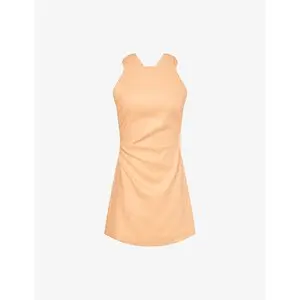 SIR. Thora Twist-back Cotton Mini Dress - Orange