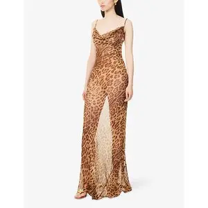 RAT AND BOA Valentina Printed Silk Maxi Dress