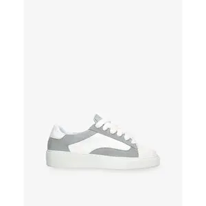 NUMERIS Eclipse Suede And Leather Lace-up Trainers - Grey/light