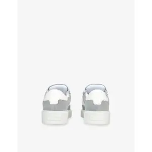 NUMERIS Eclipse Suede And Leather Lace-up Trainers - Grey/light