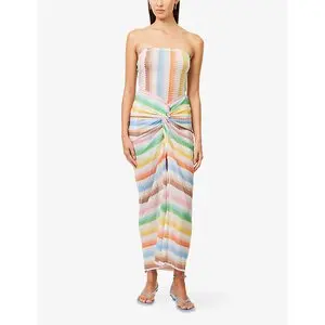 Missoni Bandeau Ruched Knitted Cover-up