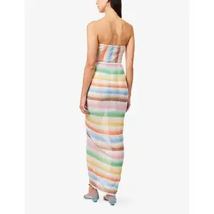Missoni Bandeau Ruched Knitted Cover-up