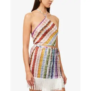 Missoni Halter-neck Cropped Knitted Top