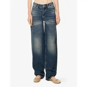 PEACHY DEN Joan Barrel-leg Jeans