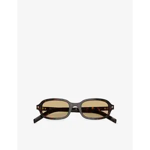 Prada Oval-frame Tortoiseshell Acetate Sunglasses - Brown