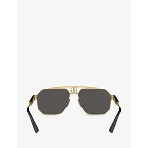 Dolce & Gabbana Pilot-frame Steel Sunglasses