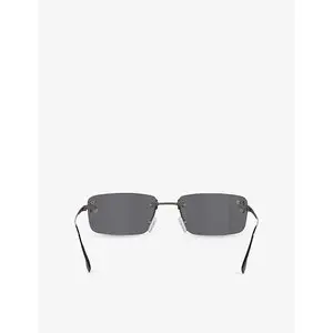 Fendi Rectangle Metal Sunglasses