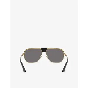 Versace Ve2294 Square-frame Metal Sunglasses