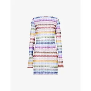 Missoni Long-sleeve Chevron Knitted Cover-up - Multicolor