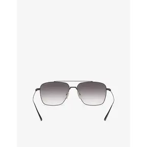 Dita Square-frame Metal Sunglasses